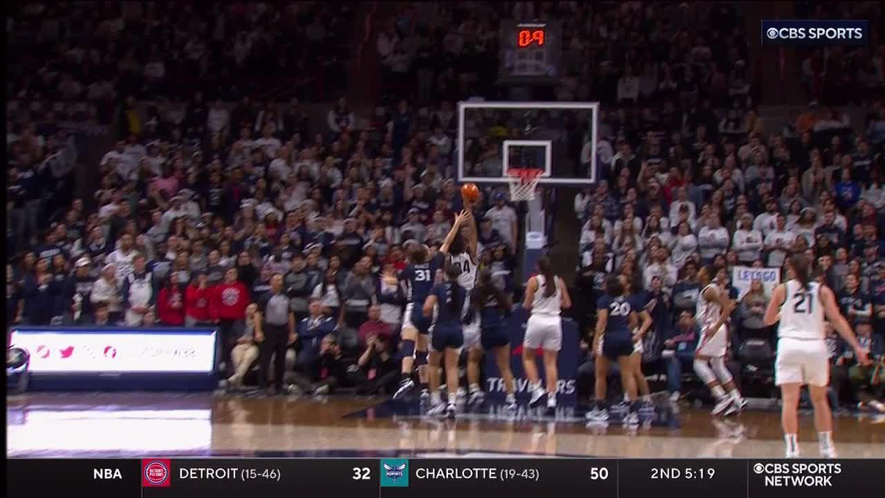 Ayanna Patterson beats halftime buzzer for UConn - ESPN Video