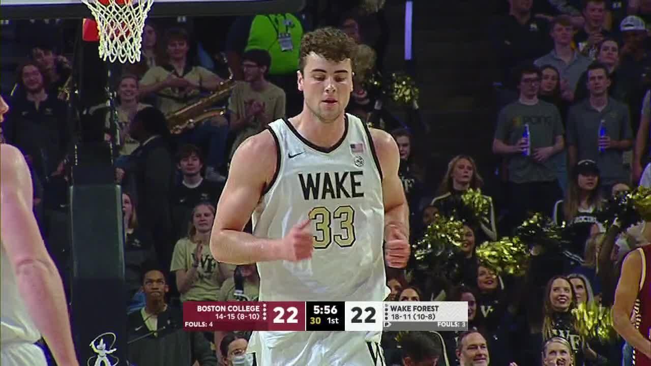 Matthew Marsh throws down a few dunks for Wake Forest - ESPN Video