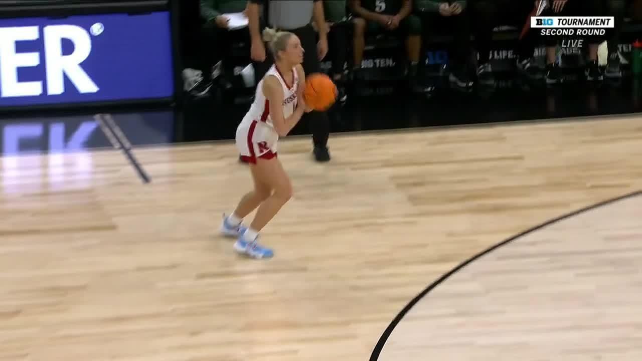 Jaz Shelley knocks down the 3 - ESPN Video