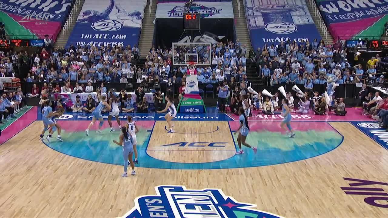 Reigan Richardson elevates for game-sealing Duke block - ESPN Video