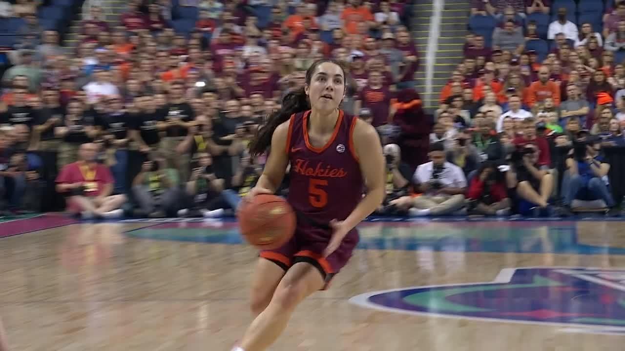 Georgia Amoore spins and knocks it in from downtown - ESPN Video