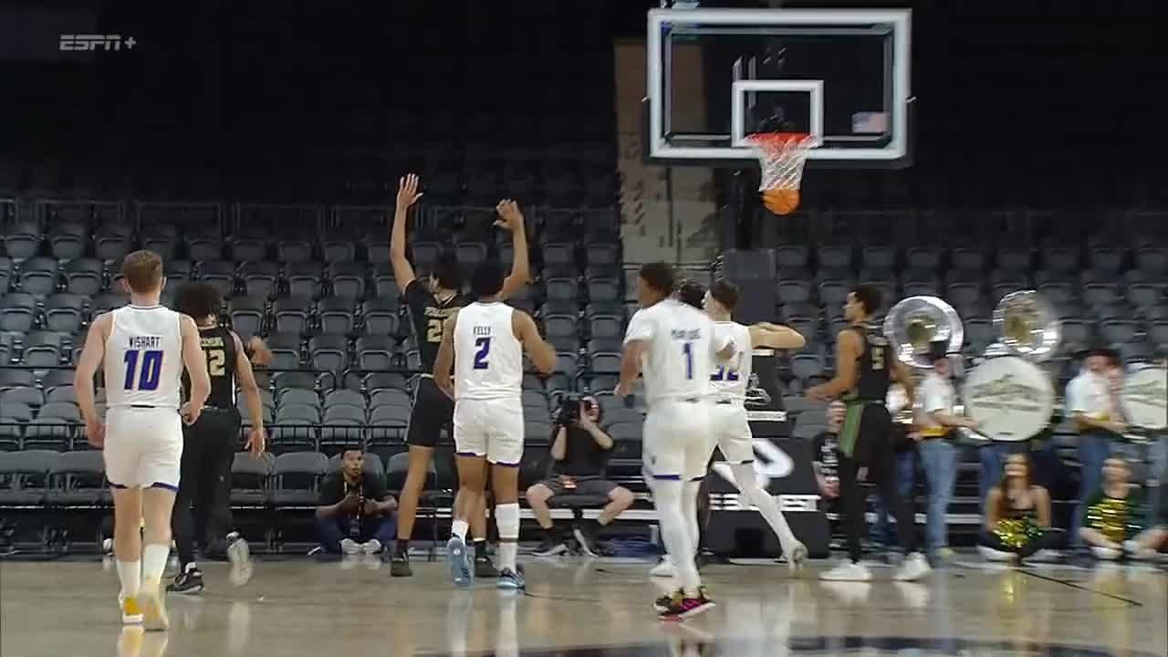 Andre Kelly makes the nice bucket against the Cal Poly Mustangs - ESPN ...