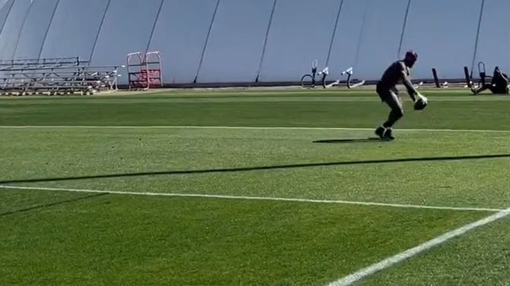 OBJ makes a pair of terrific one-handed grabs in workout - ESPN Video