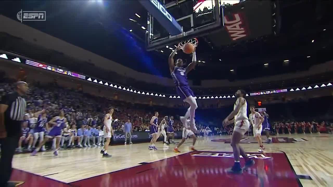 Rayshon Harrison rocks the rim with powerful dunk - ESPN Video