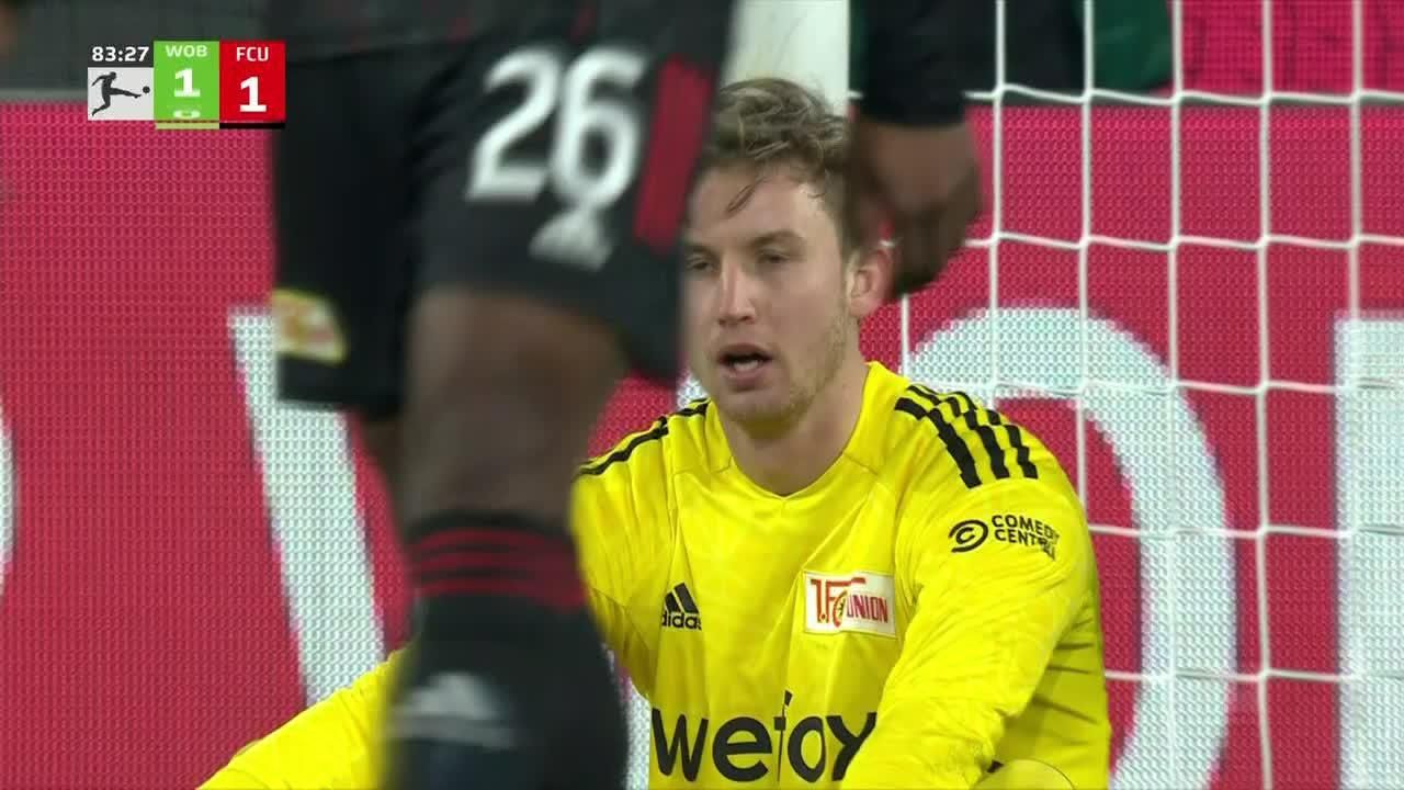 Patrick Wimmer goal 84th minute VfL Wolfsburg 1-1 FC Union Berlin ...