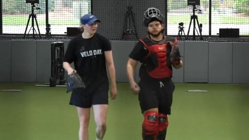 18-year-old Aussie Genevieve Beacom tops 85 mph in bullpen session ...
