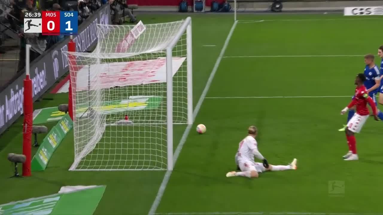 Marius Bulter goal 26th minute Mainz 0-1 Schalke 04 - ESPN Video