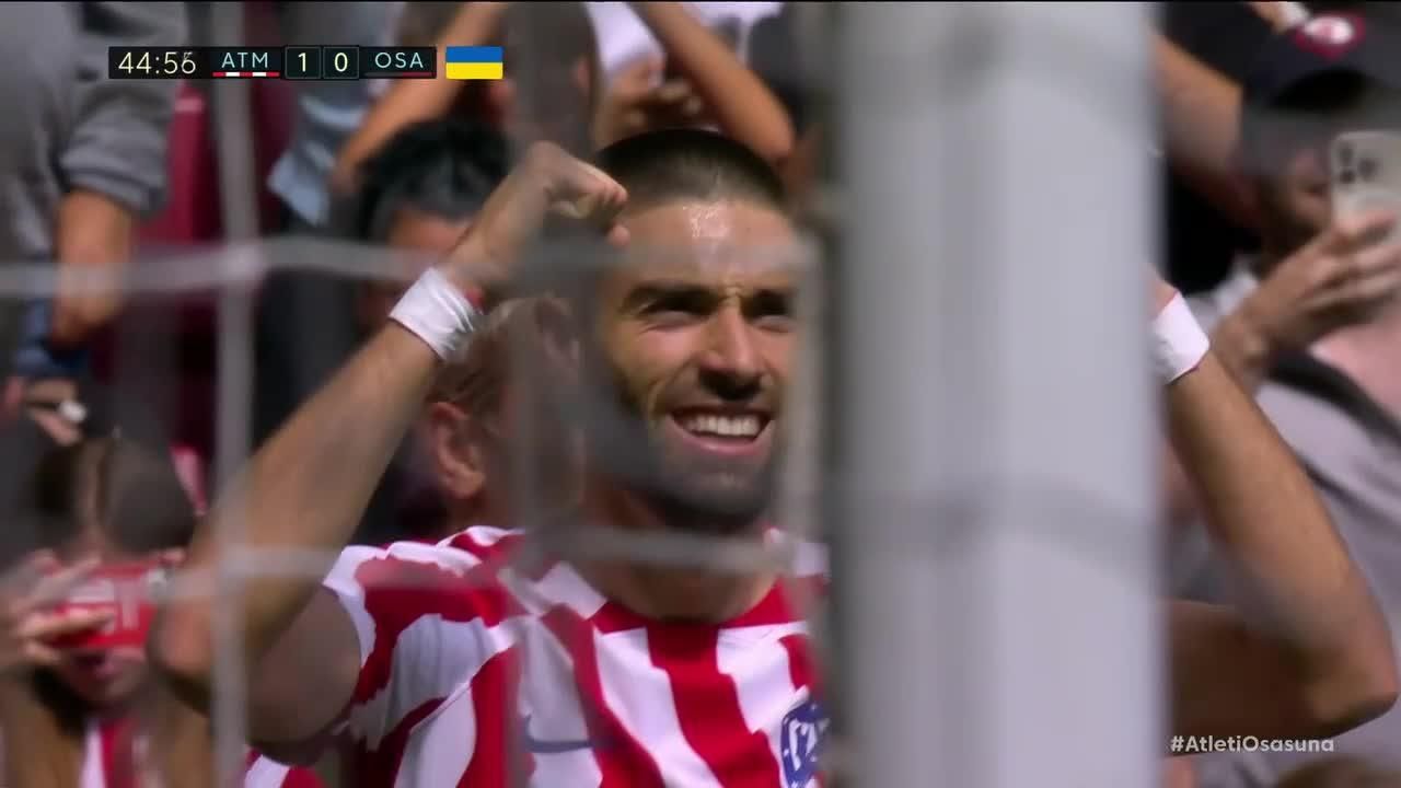 Yannick Carrasco slots home the opening goal for Atlético Madrid - ESPN ...