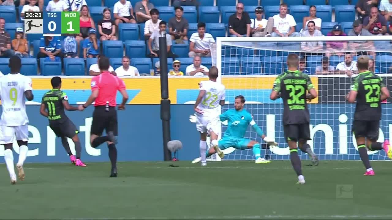 Tiago Tomas goal 36th minute TSG Hoffenheim 0-1 VfL Wolfsburg - ESPN Video