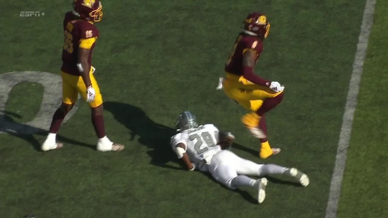 Jaylon Jackson powers past defense for 13-yard carry - ESPN Video