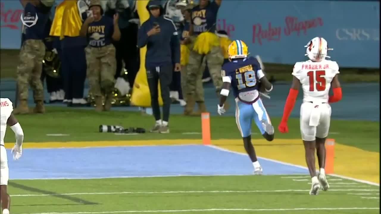 Harold Blood connects for 72-yard TD pass - ESPN Video