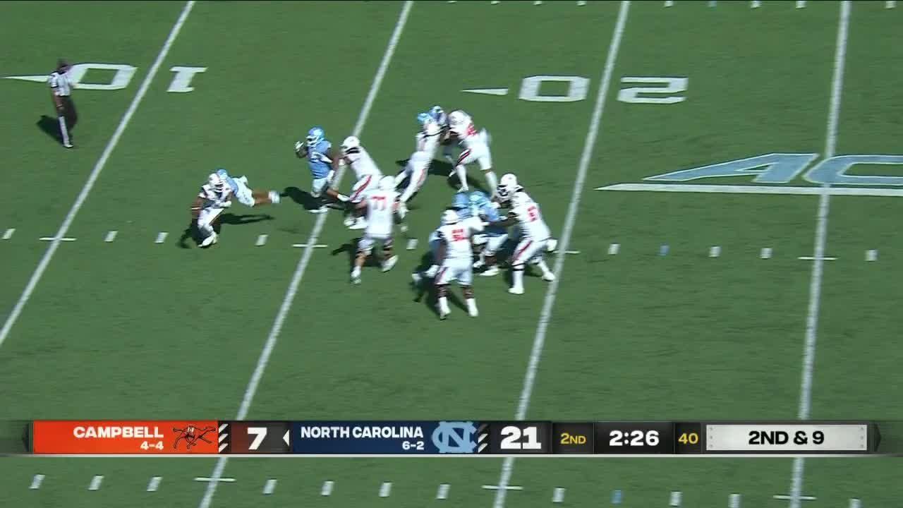 Cedric Gray makes timely sack vs. North Carolina - ESPN Video