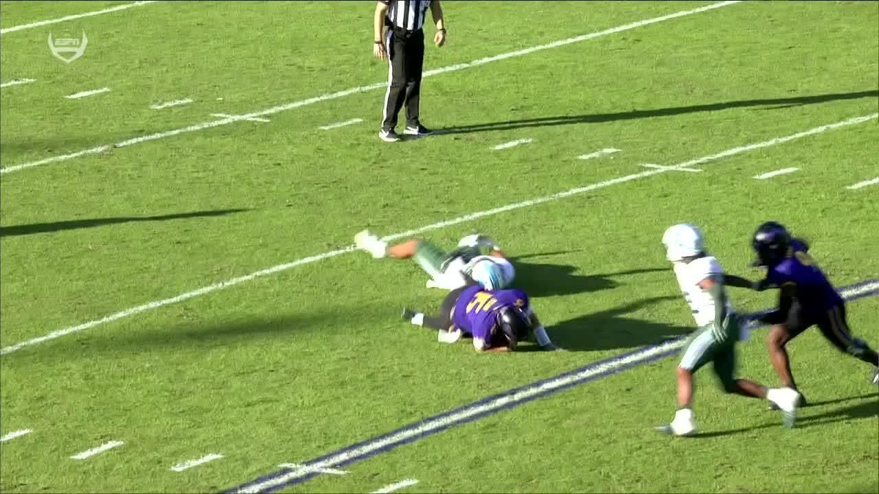 Jared Small makes timely sack vs. Tulane - ESPN Video