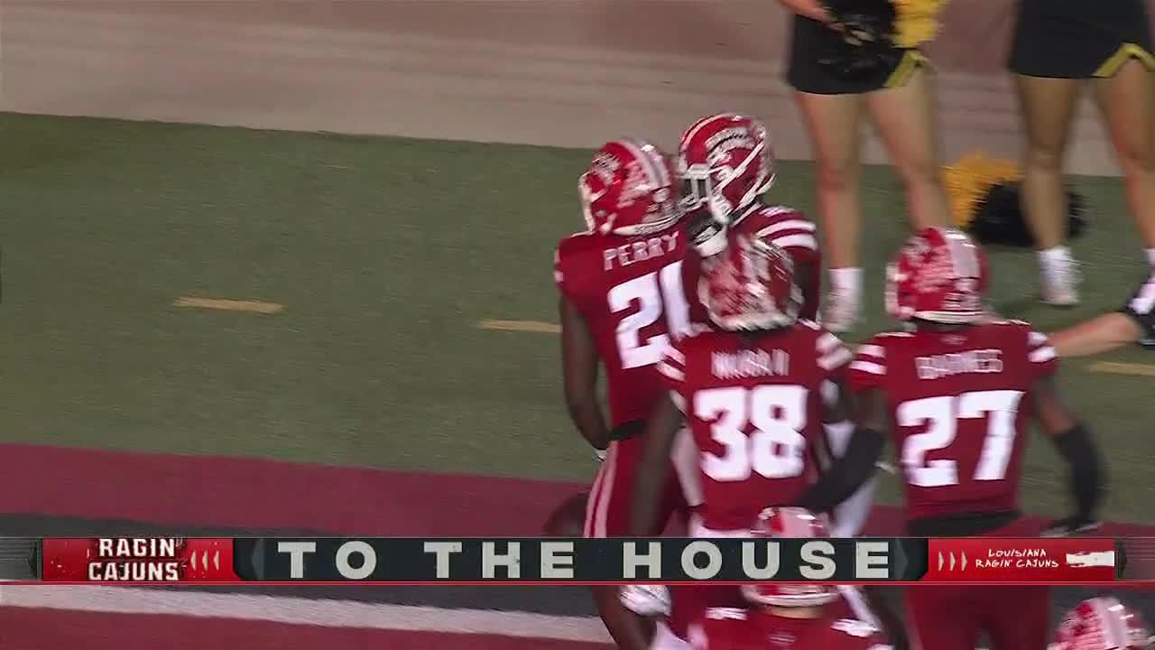 Zylan Perry takes kickoff 95 yards to the house for Louisiana - ESPN Video