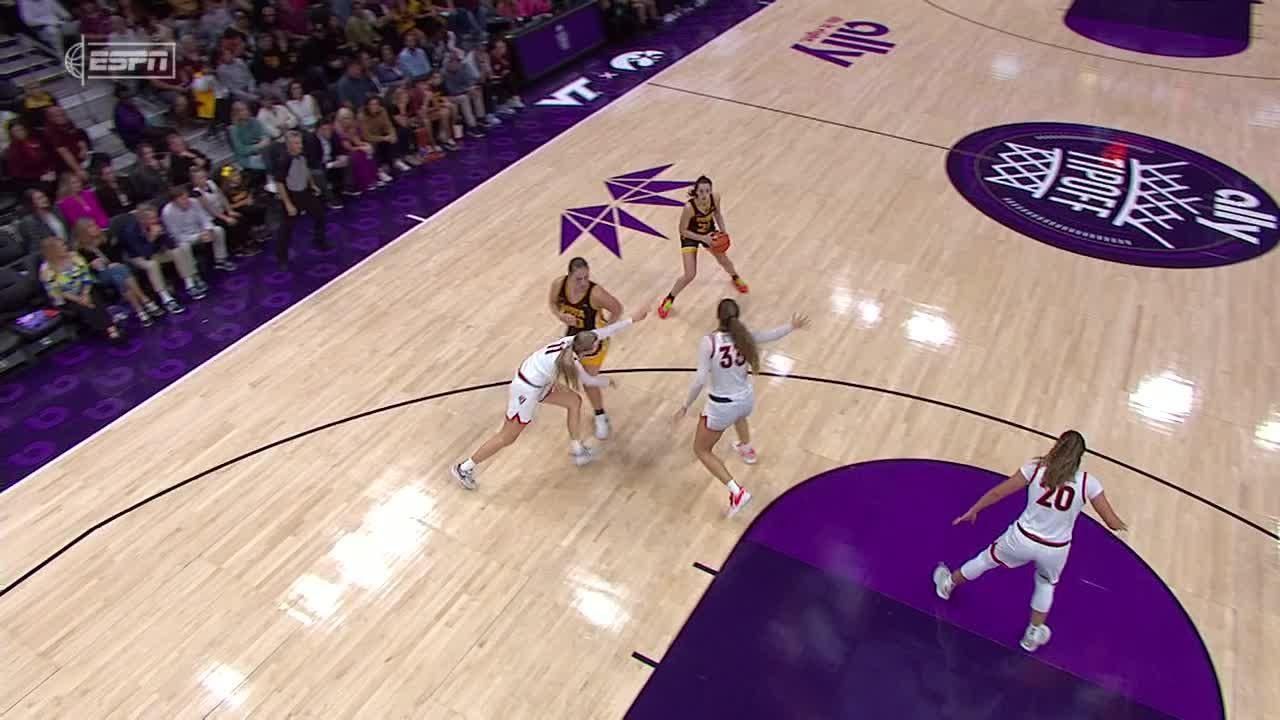 Caitlin Clark hits 35 points with a 3-pointer - ESPN Video