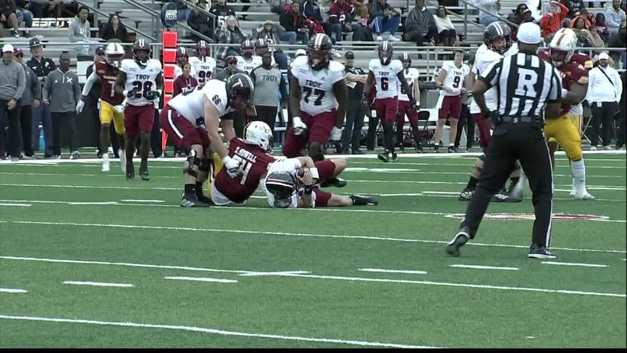Dylan Howell makes timely sack vs. Troy - ESPN Video