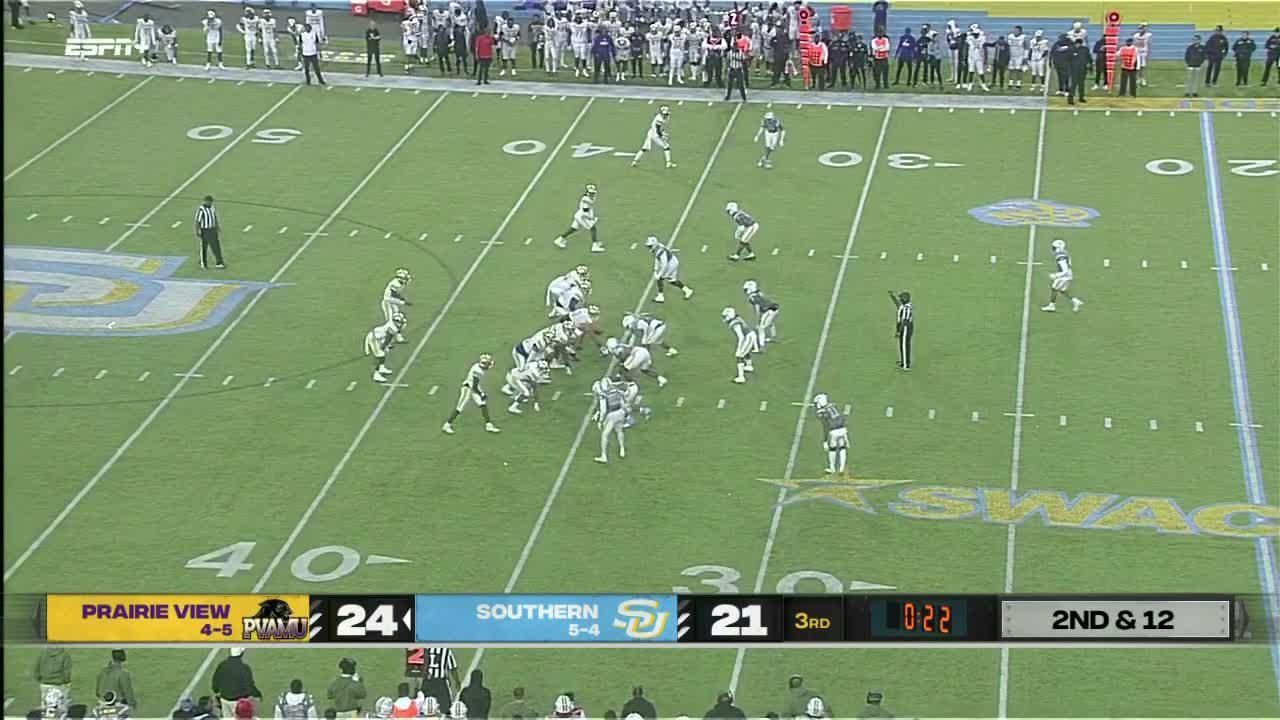 Tahj Brown makes timely sack vs. Prairie View - ESPN Video