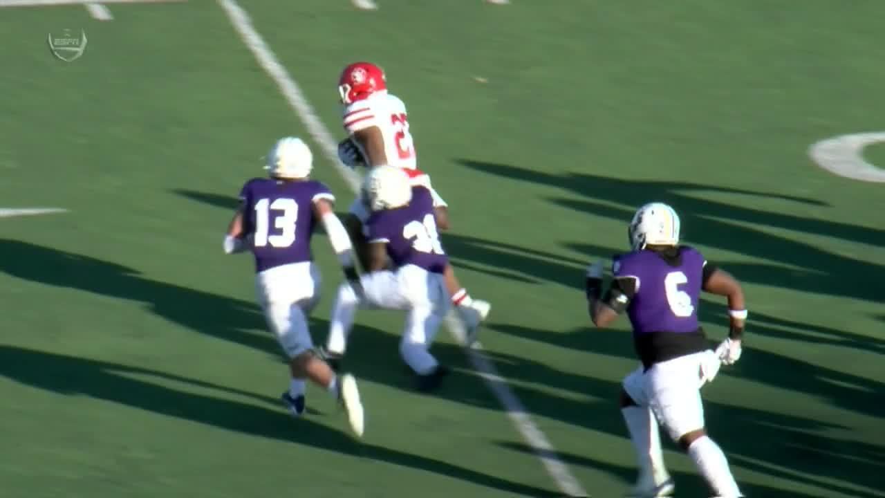 L.J. Phillips Jr. goes 14-yard on impressive rush - ESPN Video