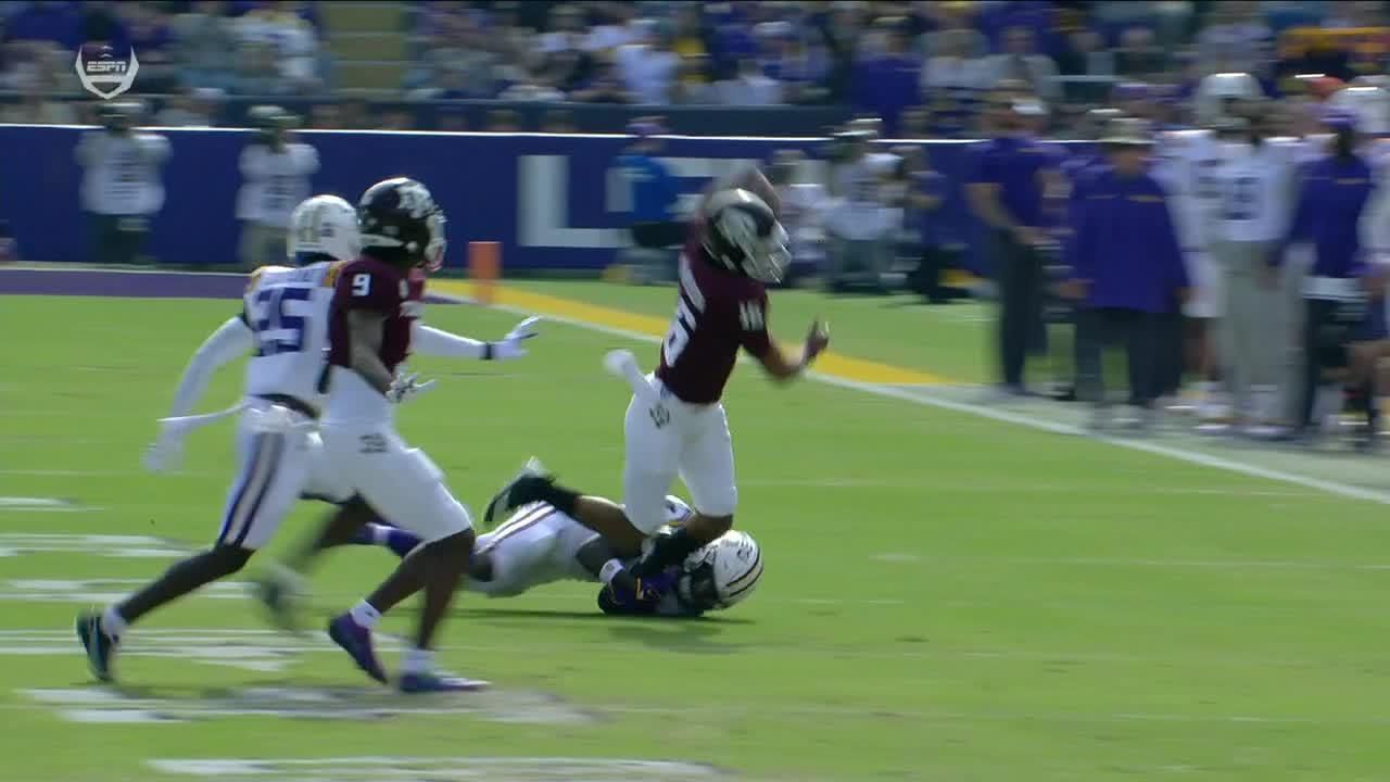 Harold Perkins Jr. is shaken up after 3rd-down tackle - ESPN Video