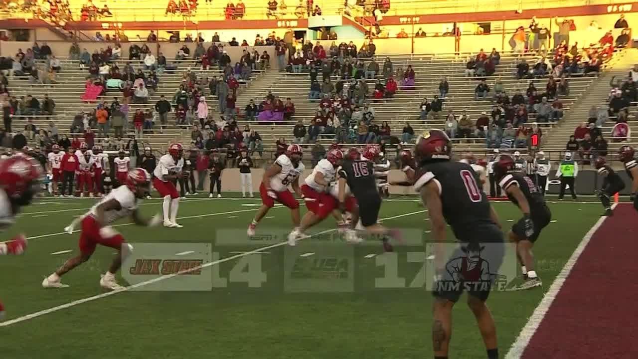 Zion Webb with a Two-Point Conversion vs. New Mexico State Aggies ...