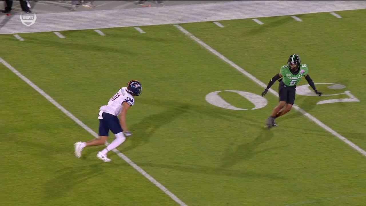 Micah Abraham picks off UTSA - ESPN Video