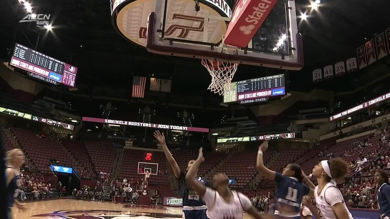 Ta'Niya Latson scores and draws the foul - ESPN Video