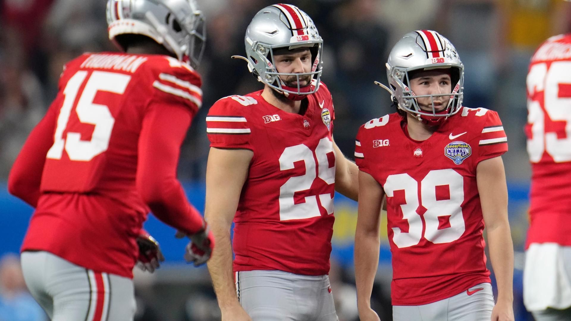 OSU's Jayden Fielding doinks 48-yard FG attempt off the upright - ESPN ...