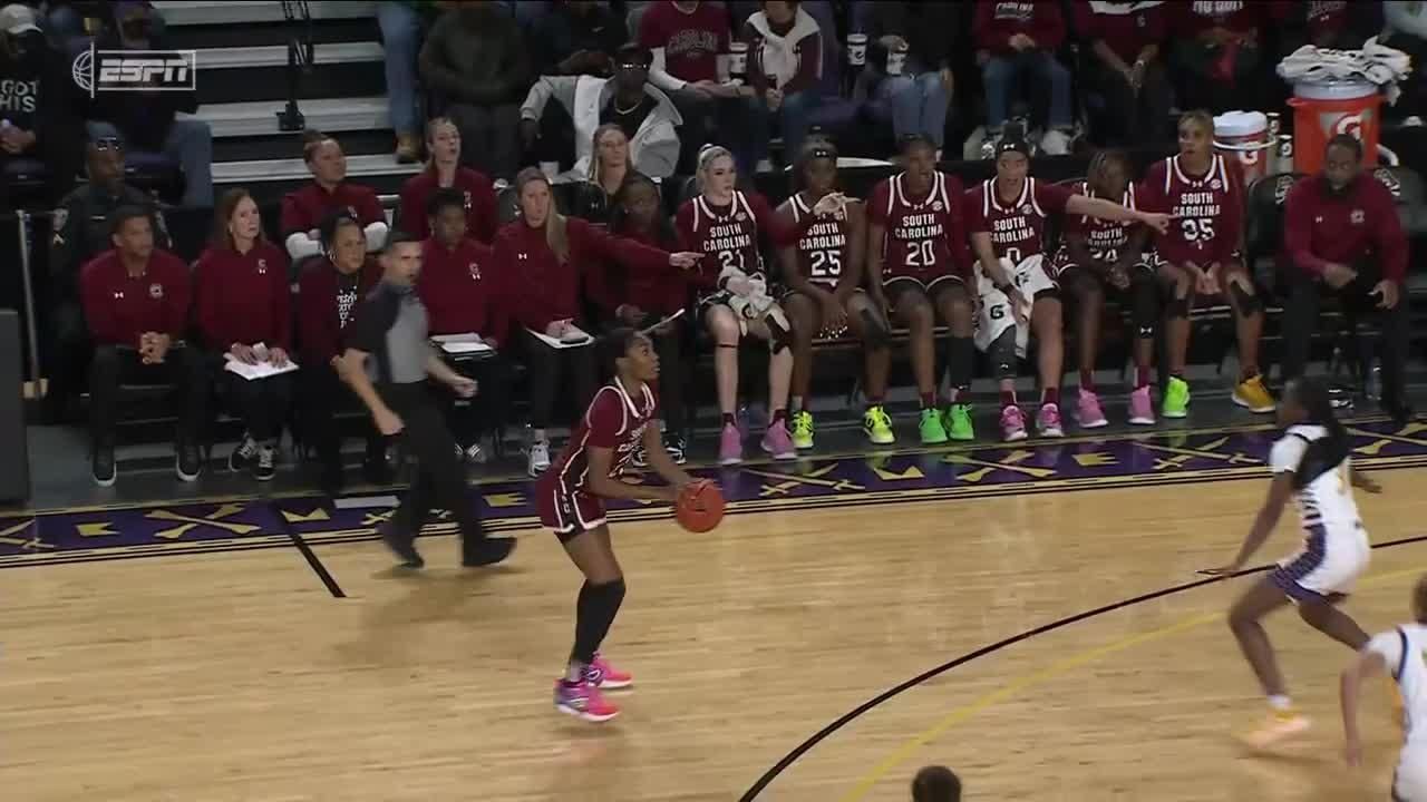 Bree Hall knocks down the transition 3 - ESPN Video