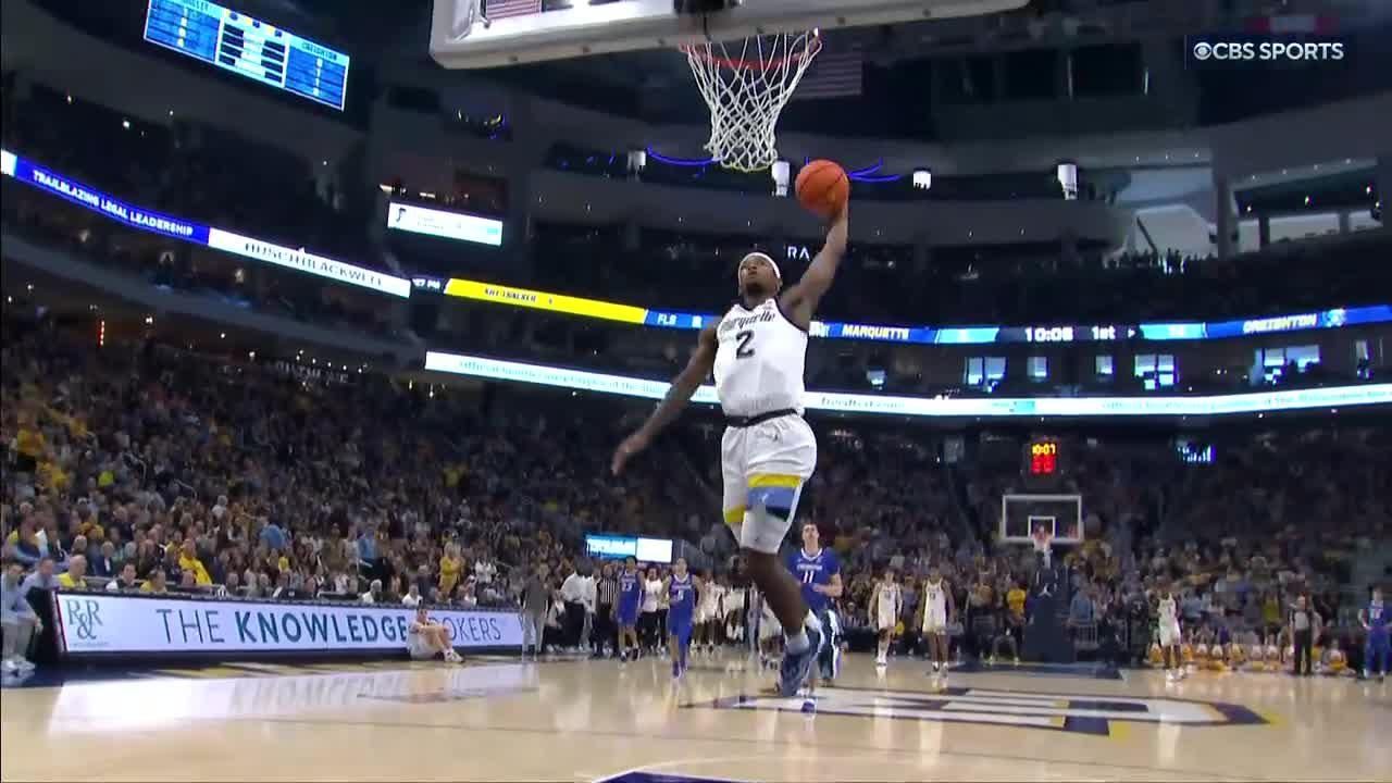 Marquette's Chase Ross soars to the rim for a dunk - ESPN Video