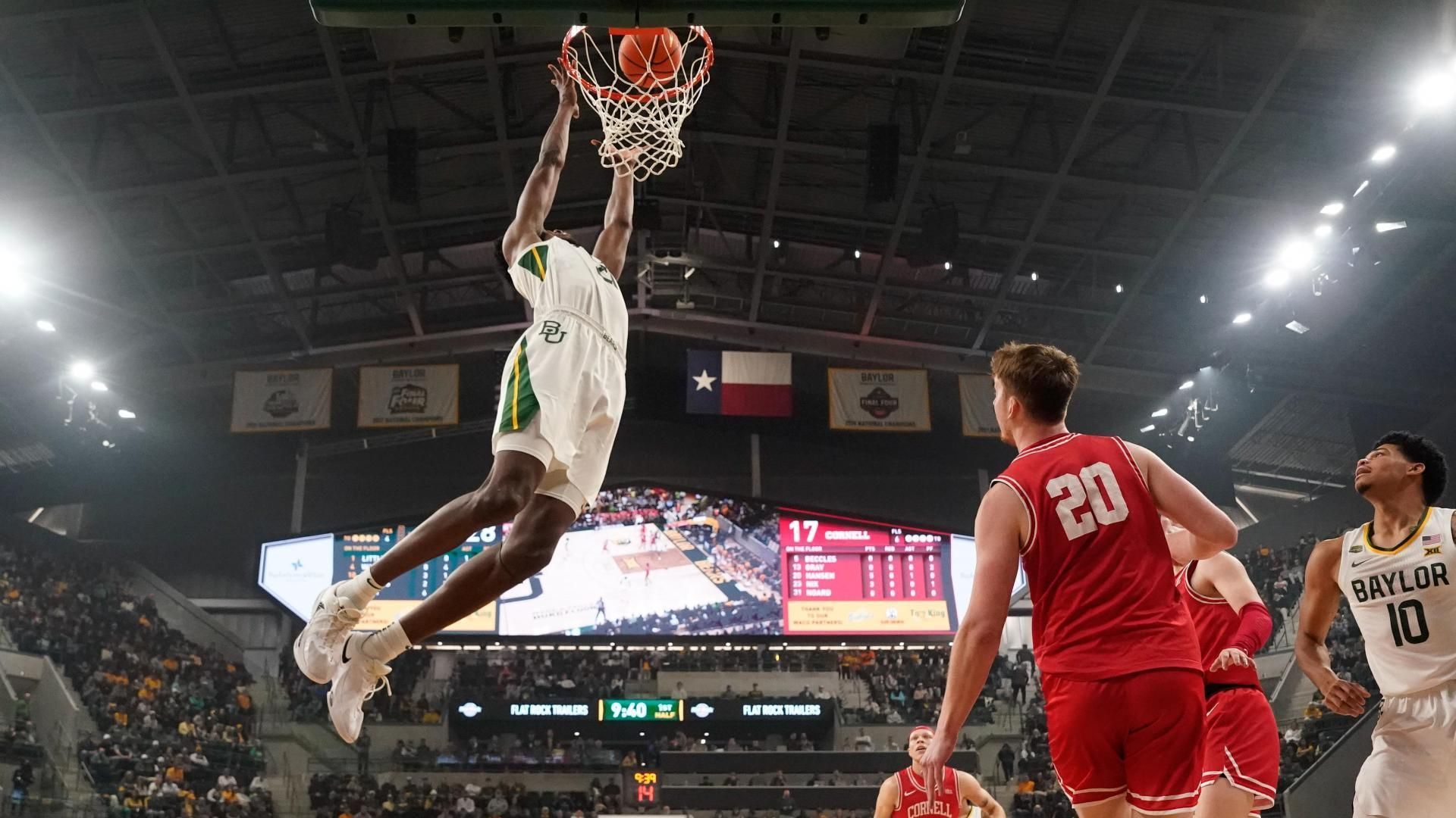 Yves Missi throws down alley-oop slam for Baylor - ESPN Video
