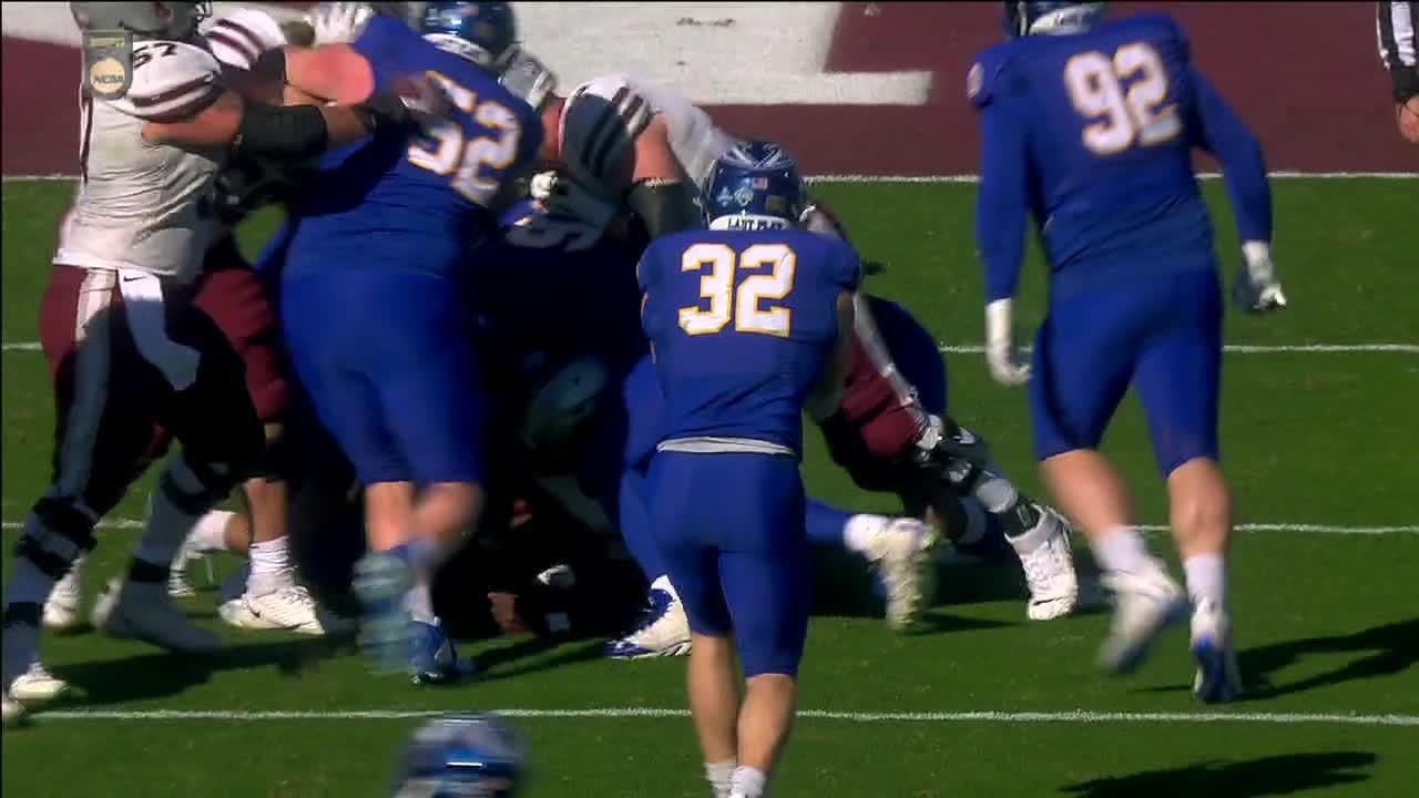Quinton Hicks makes timely sack vs. South Dakota - ESPN Video
