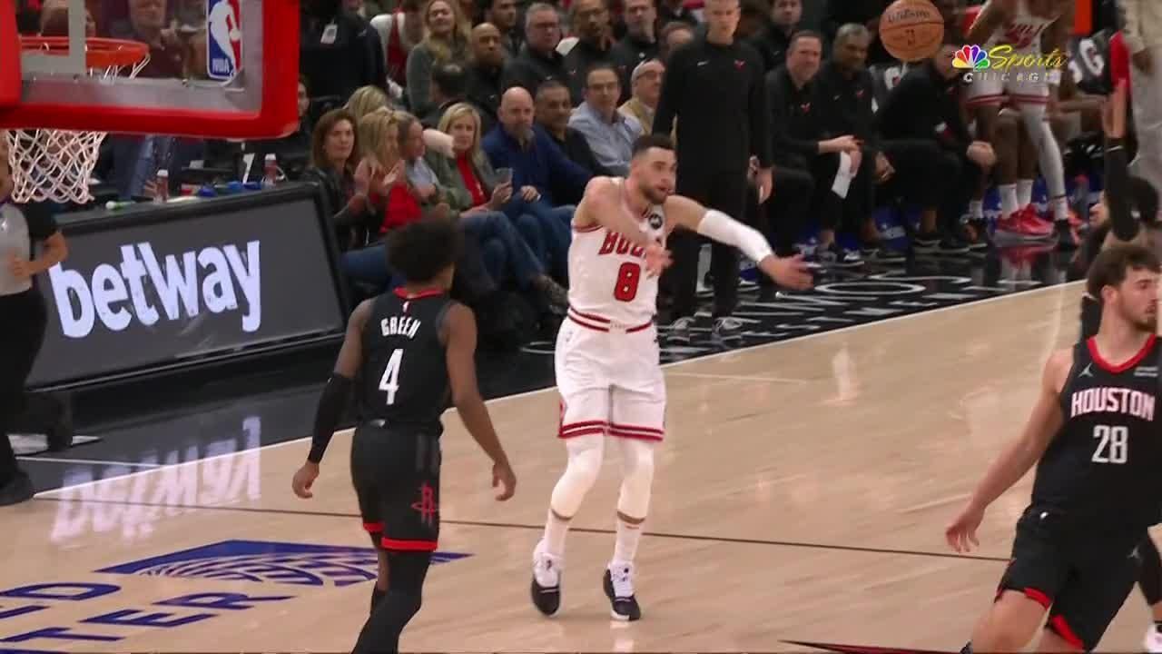 Coby White drills 3-point shot Chicago Bulls vs. Houston Rockets - ESPN Video