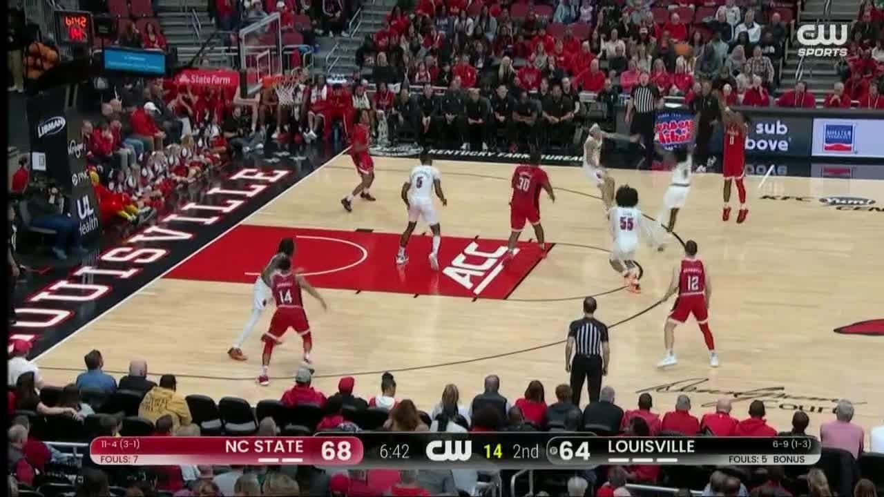 DJ Horne hits 3-pointer for NC State - ESPN Video