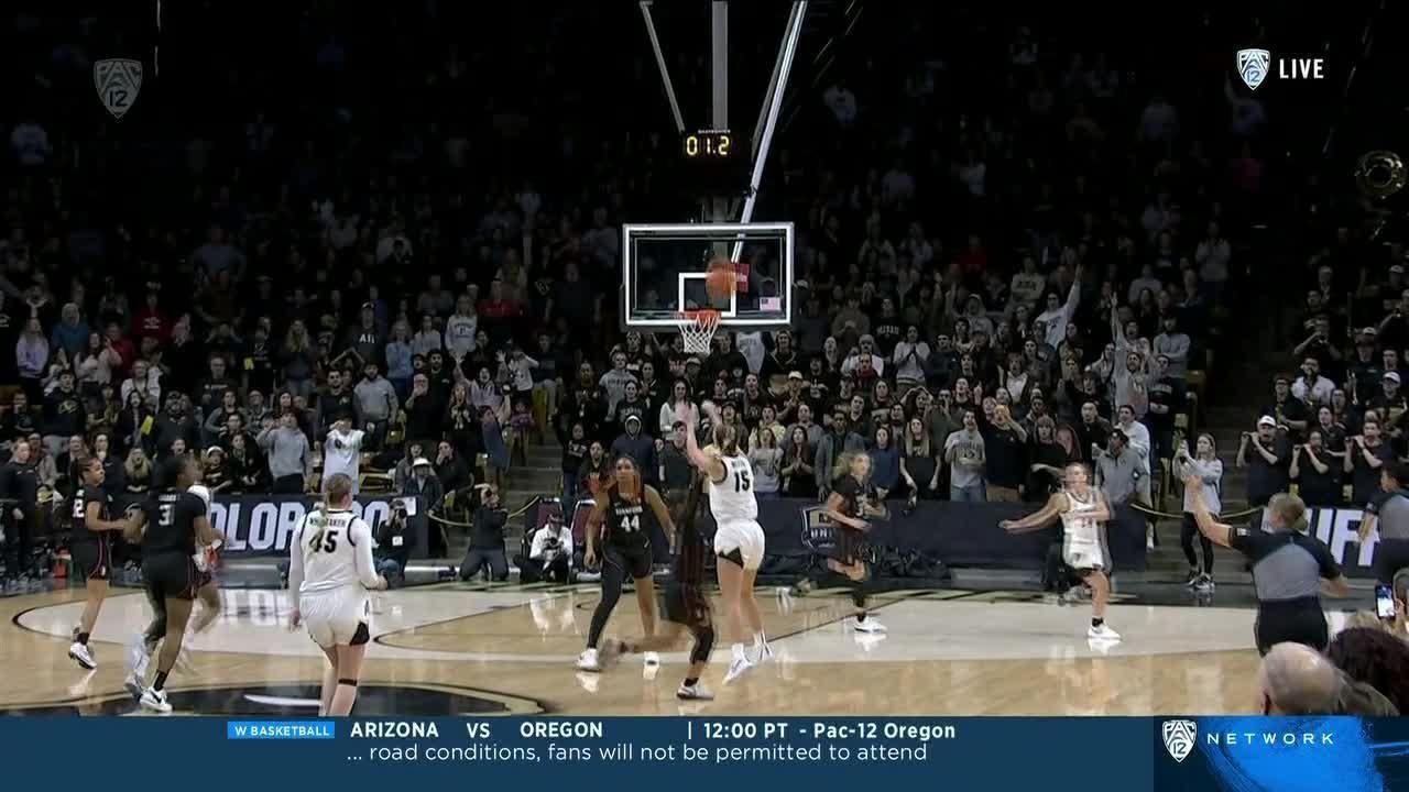 Kindyll Wetta pulls up from half court to beat first-half buzzer - ESPN ...