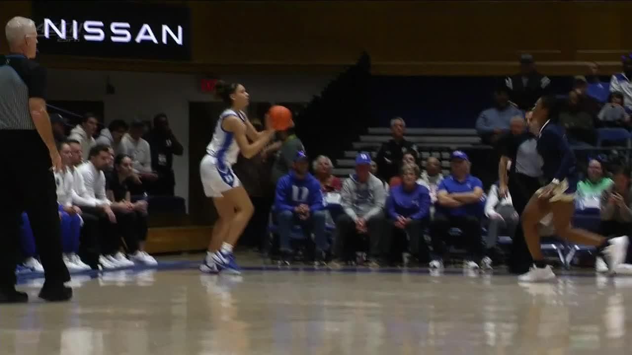 Delaney Thomas nails it from behind the arc - ESPN Video