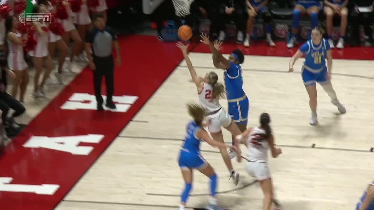 Utah's Reese Ross somehow sneaks layup past defender - ESPN Video