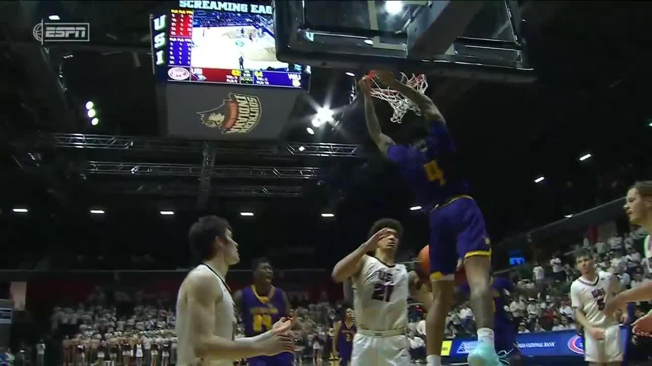 Jesiah West rocks the rim with slam dunk - ESPN Video