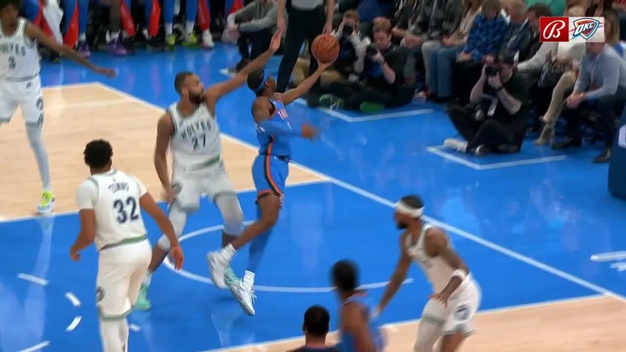 SGA sinks nice lefty reverse bucket vs. Timberwolves - ESPN Video