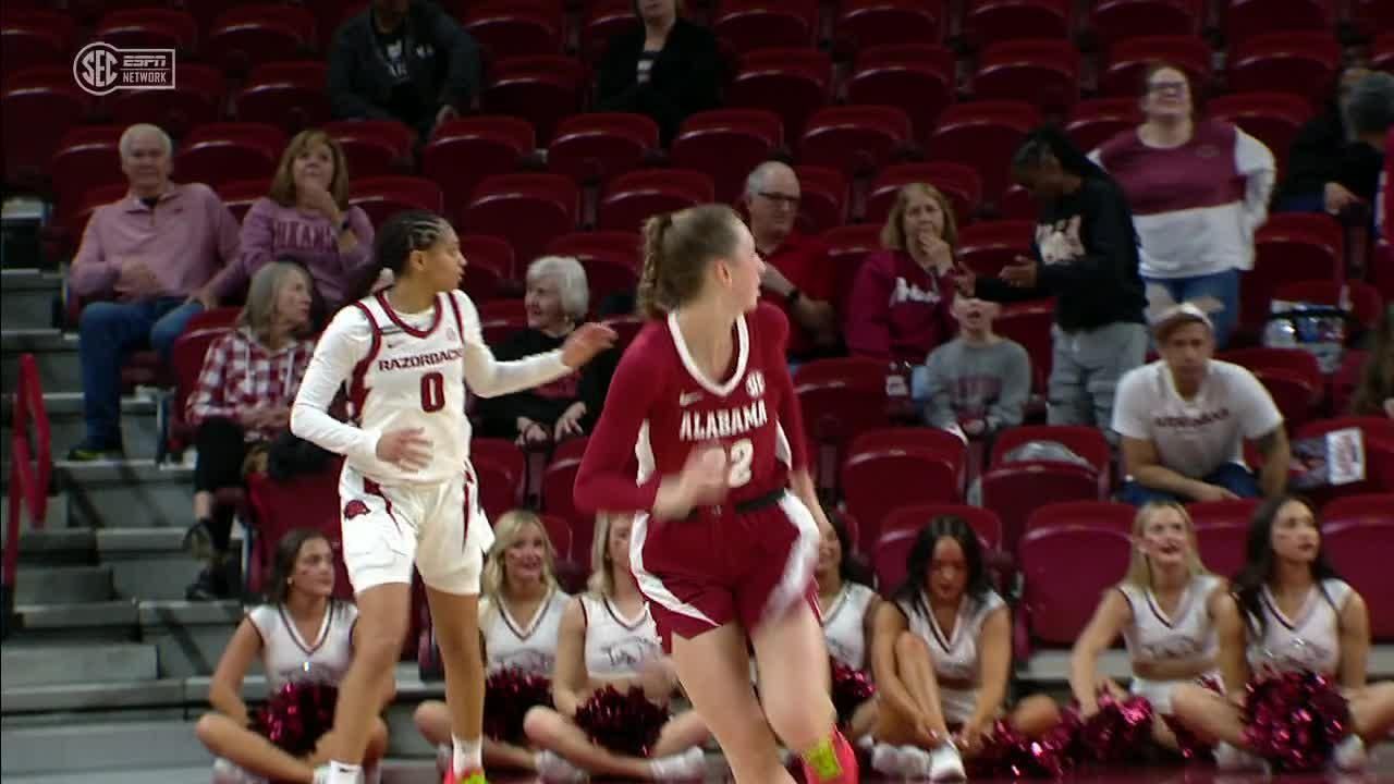Karly Weathers sinks it from downtown - ESPN Video