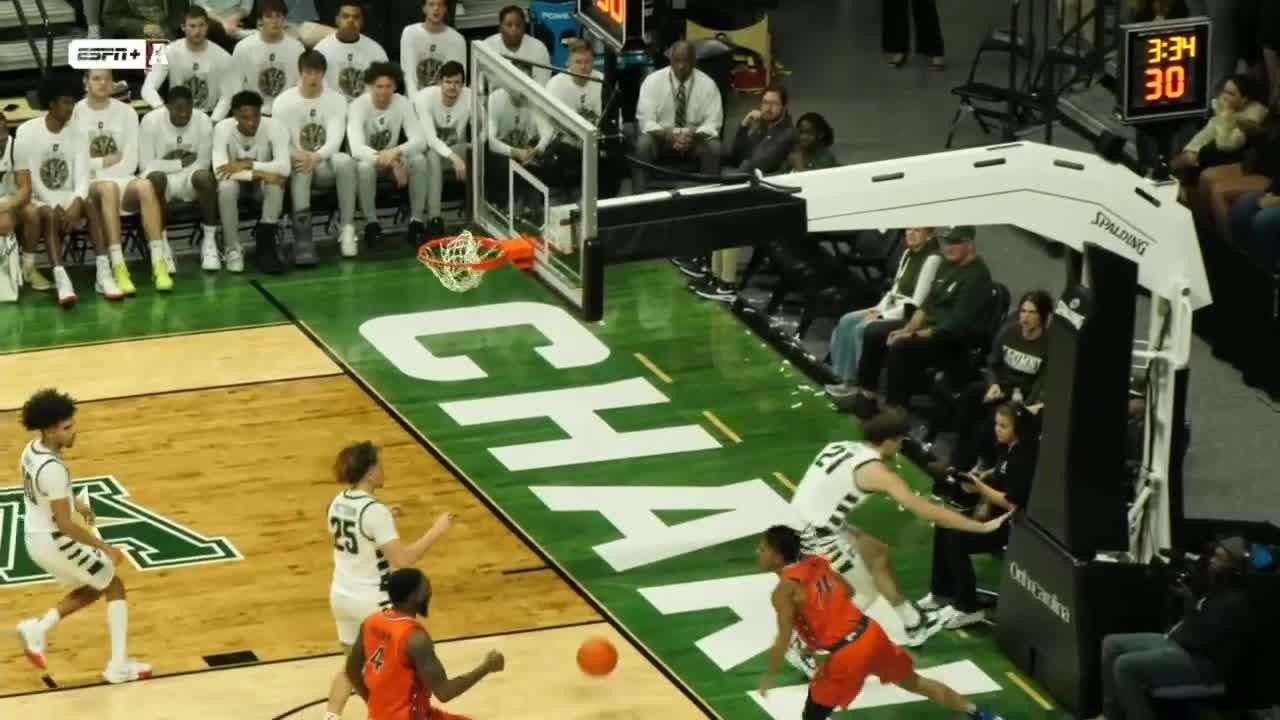 Christian Tucker gets up for the beautiful jam - ESPN Video