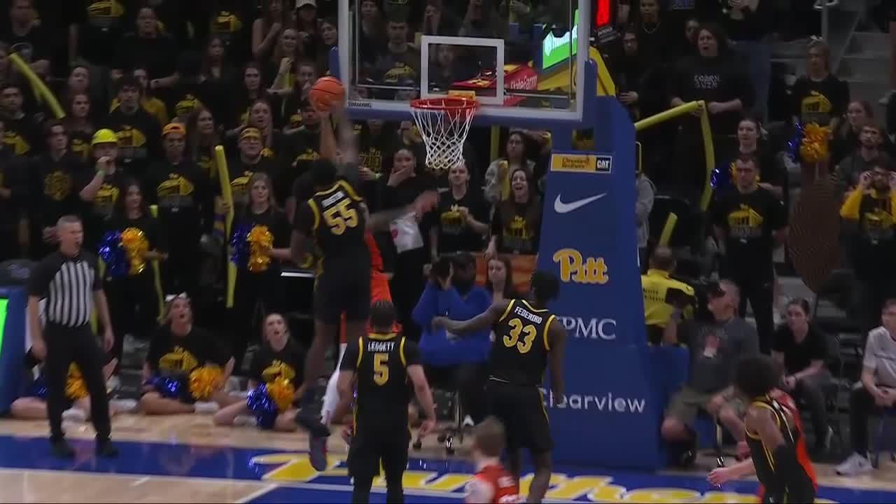 Pitt's Zack Austin emphatically denies the shot - ESPN Video