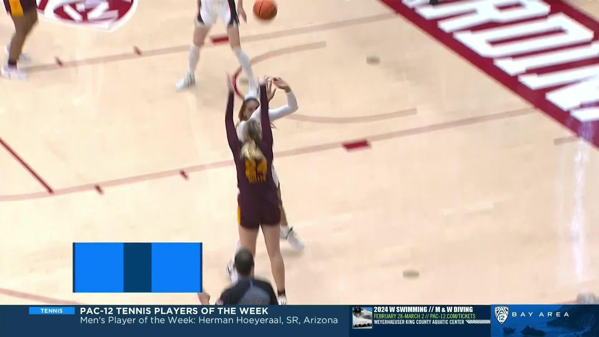 What a shot by Mallory Miller - ESPN Video