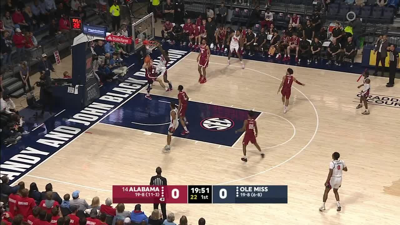 Moussa Cisse puts Ole Miss on the board early with a big dunk - ESPN Video