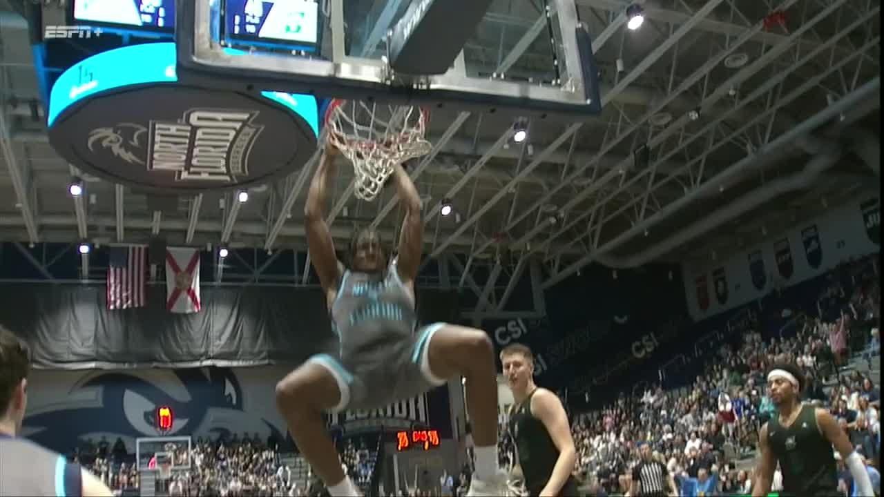 Dorian James gets up for the beautiful slam - ESPN Video