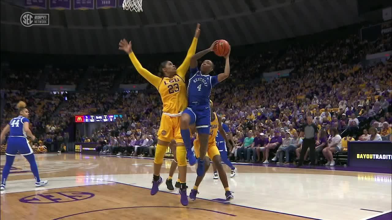 Eniya Russell with the hoop & harm - ESPN Video