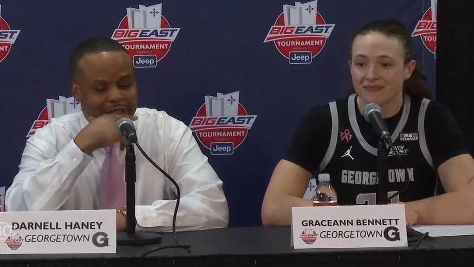 Georgetown's Graceann Bennett gets emotional praising coach Darnell ...