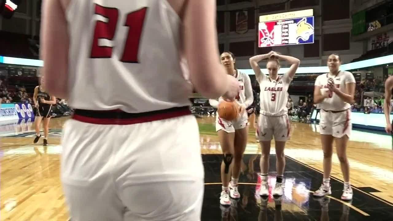 Natalie Picton gets the basket plus the foul - ESPN Video