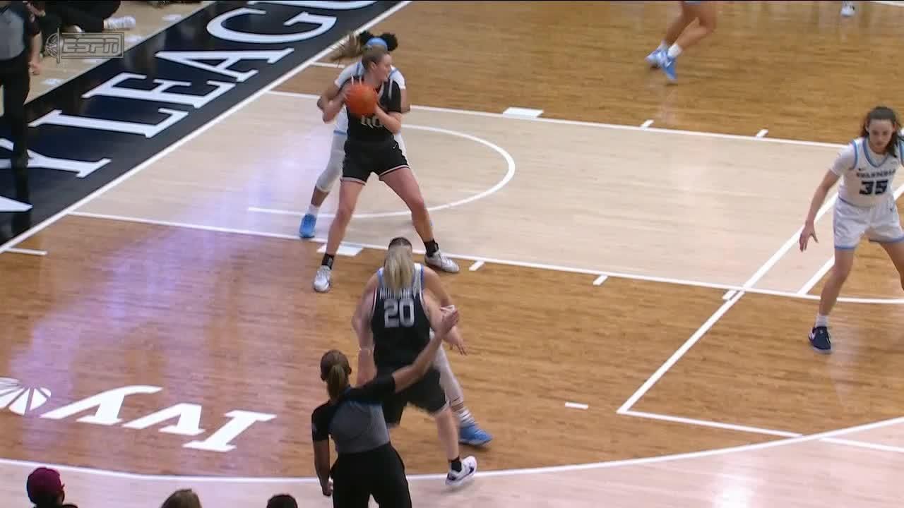 Abigail Wright finishes through contact - ESPN Video
