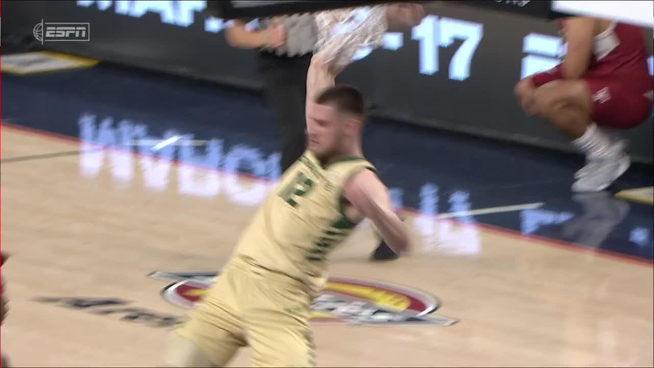 Jackson Threadgill gets up for the beautiful dunk - ESPN Video
