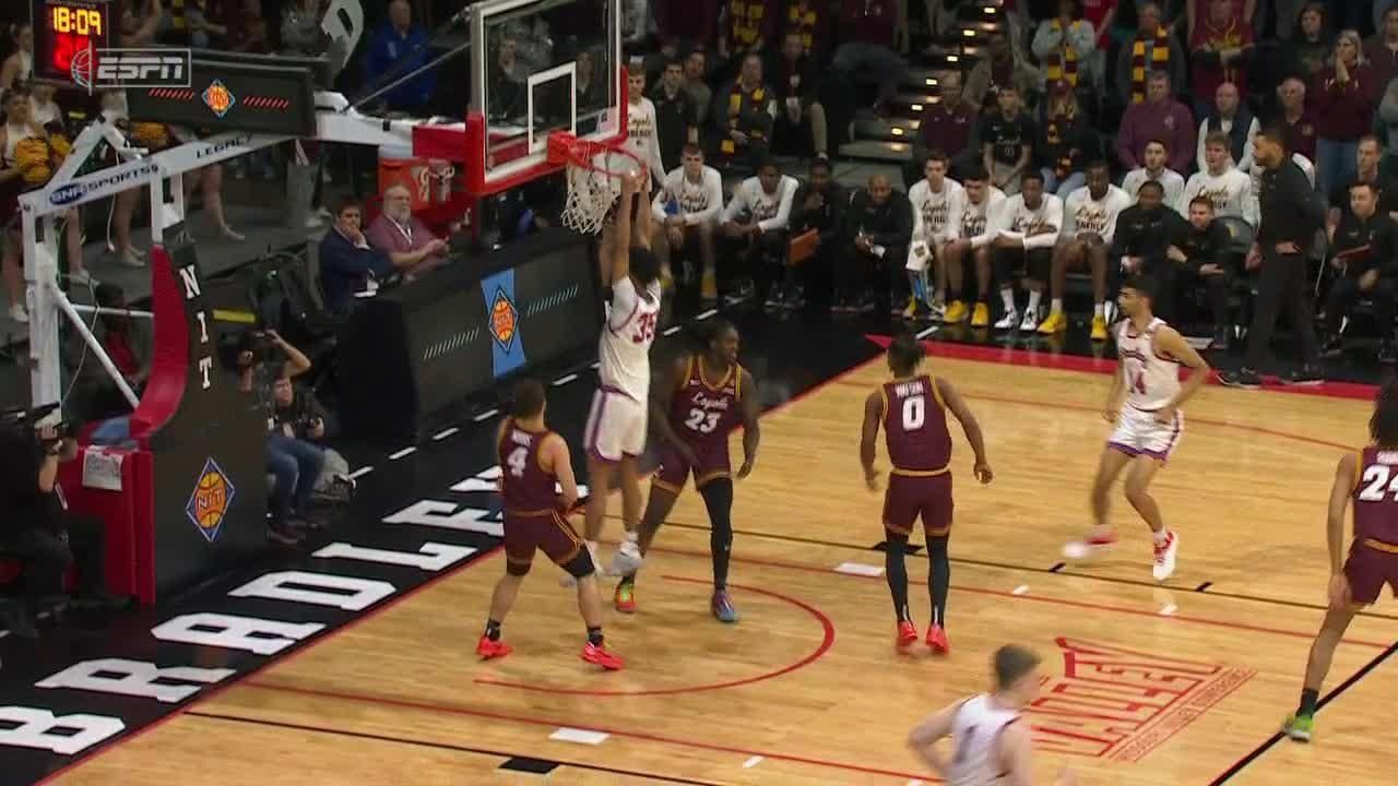 Darius Hannah gets up for the beautiful flush - ESPN Video